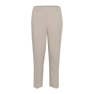 Kaffe Pantalon taille haute raccourci Elephant Skin - Femme - Pantalons - Gris - Taille: 36 FR