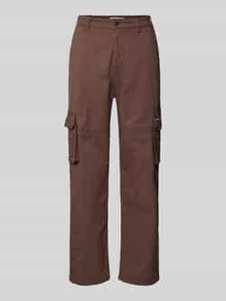 Review Straight Leg Cargohose mit Label-Patch