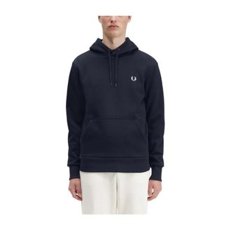 Fred Perry Klassisches Kapuzensweatshirt mit sportlichen Details - - Sweatshirts & Hoodies - Herren - Blau - S