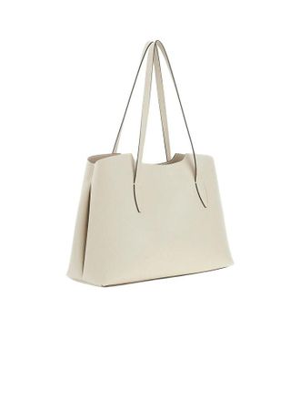 Guess Womens Tote Bag Light Taupe Polyurethane - Tote-Bags