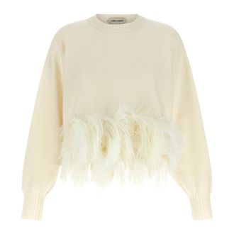 Alberta Ferretti Cropped Jersey - - Knitwear - Damen - Wei&szlig; - XS