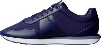 Calvin Klein Herren Retro Run Lace Mix Emb Tongue Ym0Ym01400 Low Top, Blue (Cobalt), 44.5 EU