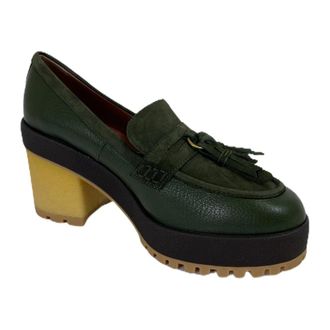 Hogan Gummierte Absatz-Loafer - - Shoes - Damen - Gr&uuml;n - 37 EU