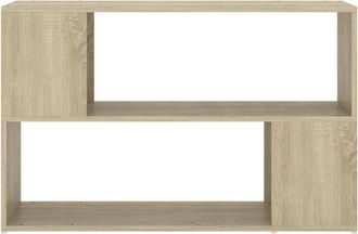 Generic Offene B&uuml;cherregale, Freistehend, Platzsparendes Aufbewahrungsregal aus Holzwerkstoff f&uuml;r B&uuml;cher, Dekoration und Medien (Sonoma-Eiche)