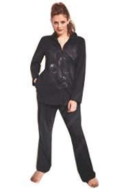 Ulla Popken Pantalon Sport, Bootcut, Coton et &eacute;lasthanne Noir 58+ 640831 10-58+