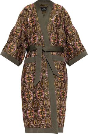 Etro Robe avec appliqu&eacute;s - Femme - Blouses et Chemises - Vert - Taille: 38 FR