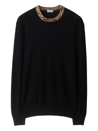 Burberry pull en laine - Noir