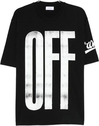 Off-white Herren, Oberteile, Schwarzk, LGröße