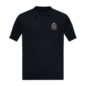 Dolce & Gabbana Polo Shirt mit Logo - - Tops - Herren - Blau - 2XL