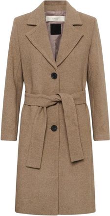 Inwear Femme, Manteaux, Beige, Taille: 46 FR Manteau Ceintur&eacute;