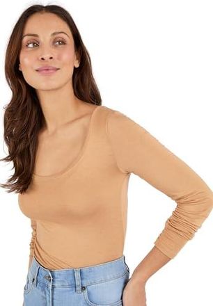 Damart T-Shirt Manches Longues Thermique Thermolactyl Sensitive Femme Marron Taille 42-44 (M)