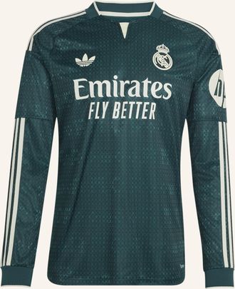 adidas Real Madrid 26/27 Authentic Ausw&auml;rtstrikot, Lang&auml;rmelig gruen