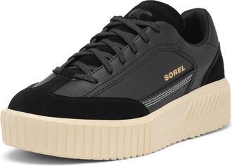 Sorel Ona Ave T-Toe Sommer-Sneaker f&uuml;r Damen, Schwarz, Honigwei&szlig;, 38.5 EU