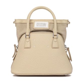 Maison Margiela Beige 5AC Handtasche mit Kette - - Bags - unisex - Beige - ONE SIZE