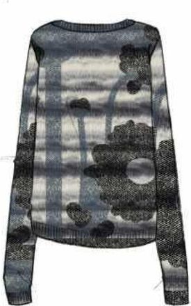 Paul Smith Femme, Pulls, Gris, Taille: 38 FR Pull ray&eacute; avec motif floral