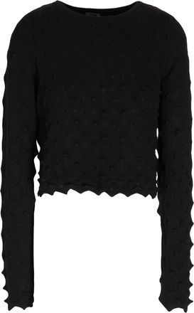 8 by YOOX VISCOSE BLEND 3D EFFECT KNITTED TOP