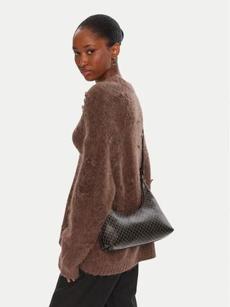 Calvin Klein Handtasche Emblem Aop Conv Shoulder Bag LV04F3298G Schwarz