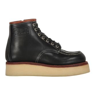 Kenzo Stylische Leder-Stiefeletten - - Shoes - Damen - Schwarzk - 35 EU
