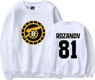 Generic Heated Rivalry Merch Ilya Rozanov Crew Manches Longues Femmes Hommes Casual Trendy Sweatshirt, blanc, 3XL