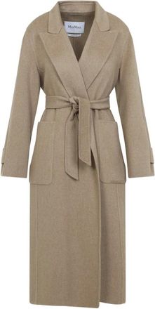 Max Mara Femme, Manteaux, Brun, Taille: 36 FR Belted Manteaux