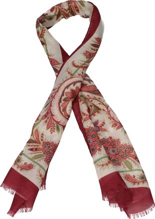 Etro Etro Femmes Echarpe Laine Beige/Bourgogne