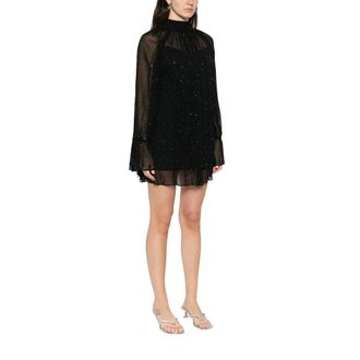 Staud Staud, Femme, Robes, Noir, Taille: 38 FR Roux Dress