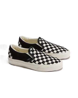 Vans Classic Slip-On Canvas Schwarze Turnschuhe