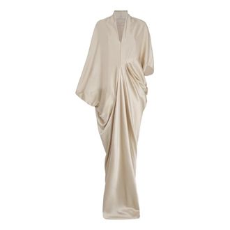 Cortana Brautkleid mit V-Ausschnitt und Kimono-Kragen - - Dresses - Damen - Beige - M