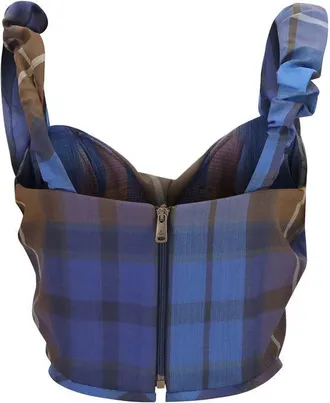 Vivienne Westwood Womens Blue Polyester Corset Clothing