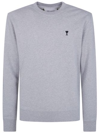 Ami Sweatshirt With Contrast Quota Ami De Coeur