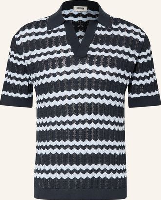 Drykorn Drykorn Strick-Poloshirt Laurenzzo Regular Fit blau