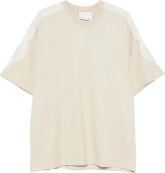 Song for the Mute Homme, Tops, Beige, Taille: S Applique Gym Tee
