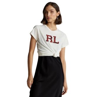 Ralph Lauren Femme, Tops, Blanc, Taille: 34 FR T-Shirt Blanc Coupe Droite