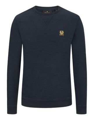 Belstaff Sweatshirt aus Baumwolle mit Logo-Emblem, O-Neck in