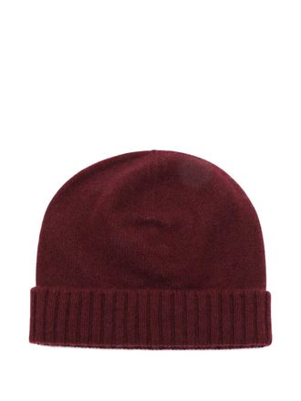 Malo bonnet en maille à design côtelé - Rouge