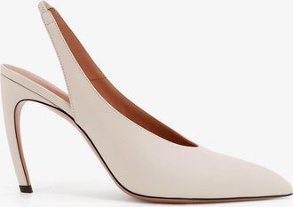 The Attico Viper leather slingback pumps - THE ATTICO - gender_Woman