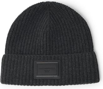 Dolce & Gabbana Bonnet en cachemire gris Dolce & Gabbana