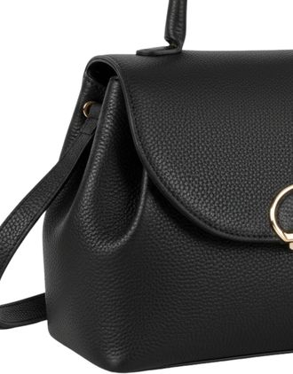 Lancaster Handtasche Lancaster Sac main A rabat avec fermoir M Milano Pia Noir