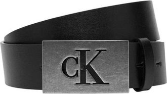 Calvin Klein Homme, Accessoires, Noir, Taille: ONE Size Leather Classic Buckle Belt