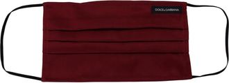 Dolce & Gabbana Elegante Seiden-Gesichtsmaske mit Falten - - Accessories - unisex - Braun - ONE SIZE