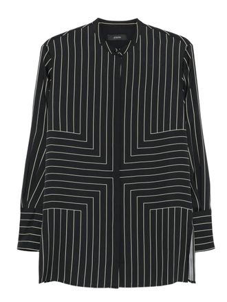 Joseph chemise à motif géométrique - Noir