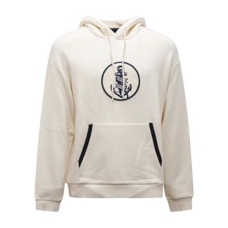 Armani Emporio Sweatshirt Spuma/Ancora Modell 6D1M6R - - Sweatshirts & Hoodies - Herren - Wei&szlig; - S