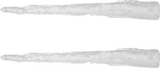 Garneck 2st&uuml;cke Eiszapfen-Dekoration aus Kunstharz Transparente H&auml;ngedekoration als Baumschmuck f&uuml;r Weihnachten Winterpartys und Schnee-Themen-Dekorationen Re