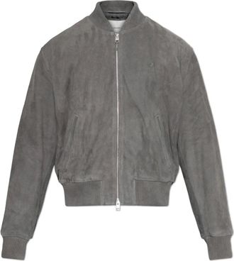 Ami Homme, Vestes, Gris, Taille: XL Blouson aviateur en daim