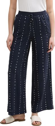 Tom Tailor Damen 1046503 Loose Wide Hose, 38063-Navy Dot Print, 36W / 30L