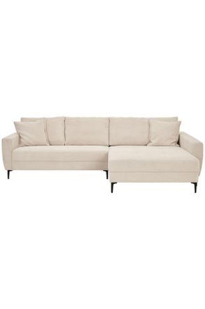 Xora Ecksofa, Natur, Textil, 3-Sitzer, F&uuml;llung: Schaumstoff, Ottomane rechts, L-Form, 283x174 cm, Stoffauswahl, Wohnzimmer, Sofas & Couches, Wohnlandschaft
