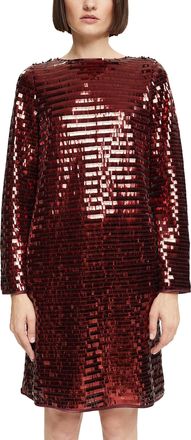 Esprit Damen 102EO1E331 Kleid für besondere Anlässe, 618/CHERRY RED 4, L