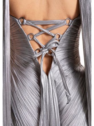 Maria Lucia Hohan Womens Dress Tonia Silver Silk
