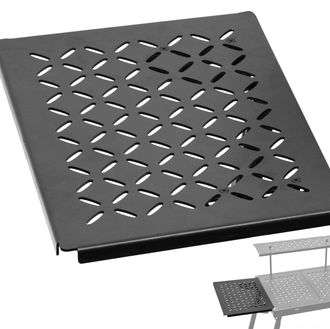 Generic Feldtisch - Campingprodukte f&uuml;r Camping, Picknick, Grill, Angeln, Autotouren | Elegante schwarze Campingplatte minimalistisch