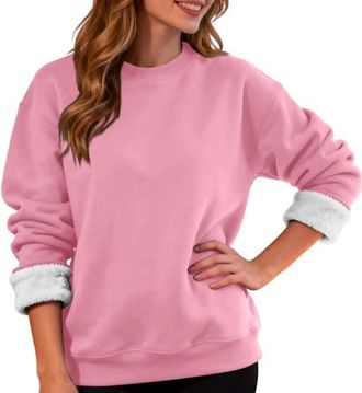 Generic Pull Femme Hiver Marron Hiver Capuche Roul&eacute; Sweat Gilet Pulls Sweatshirt Sweet Laine Chaud Cachemire Bordeaux Et Jaune Chic Noir &Eacute;l&eacute;gant sous Vert san